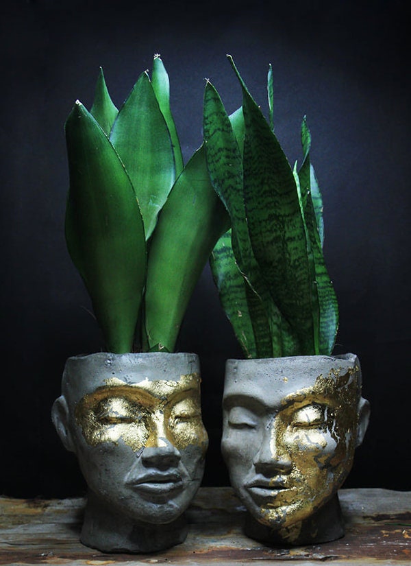 Human Face Shaped Flower Pot - Etsy