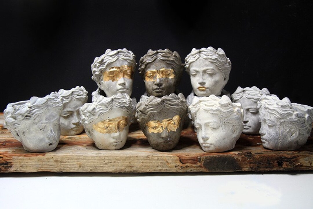 Greek Goddess Head Planter - Succulent Planter - Etsy