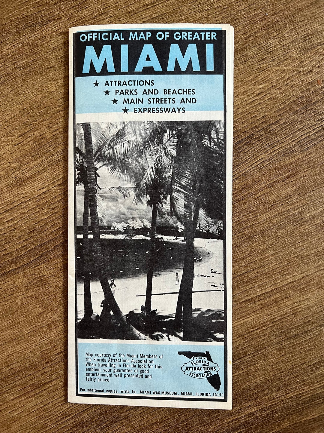 Vintage Folded Tourist Map of Miami, Florida. 1960’s-70’s - Etsy