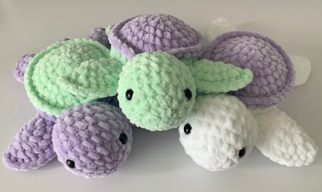 Turtle Plush / Crochet Turtle / Sea Turtle / Custom Turtles - Etsy ...
