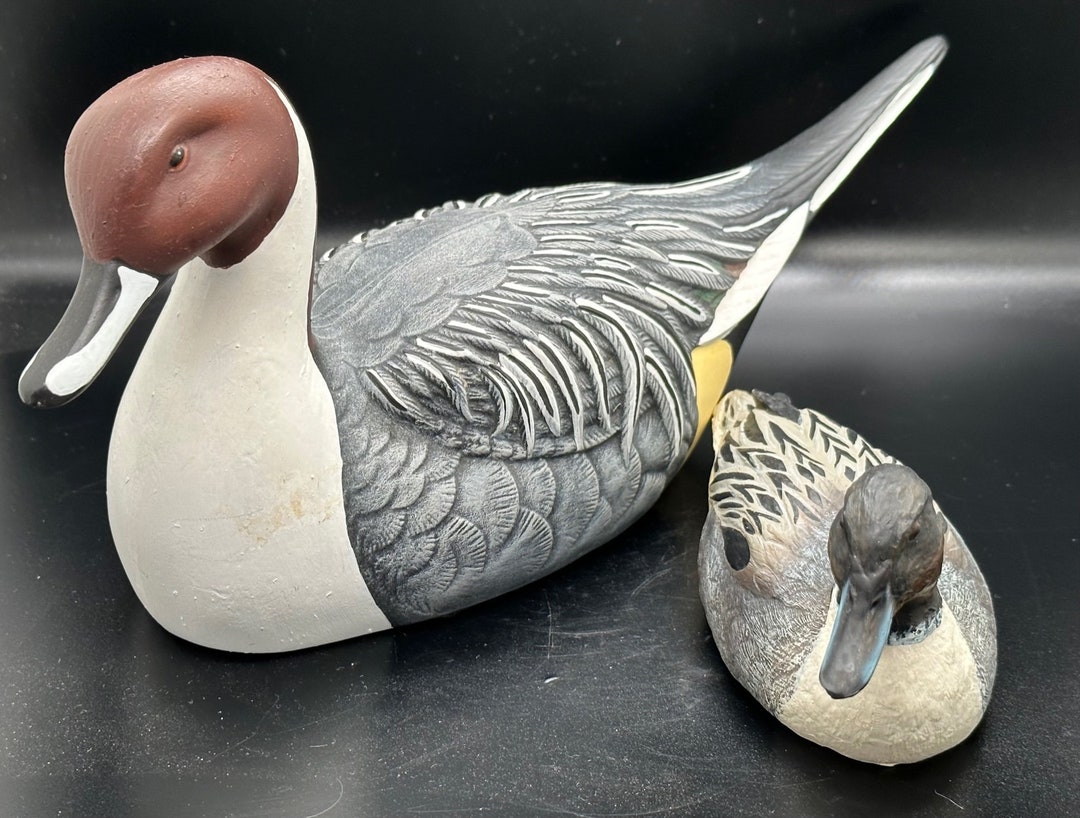 Vintage Ceramic Duck Painted Molds, Mother Duck and Baby, Zoveti ...