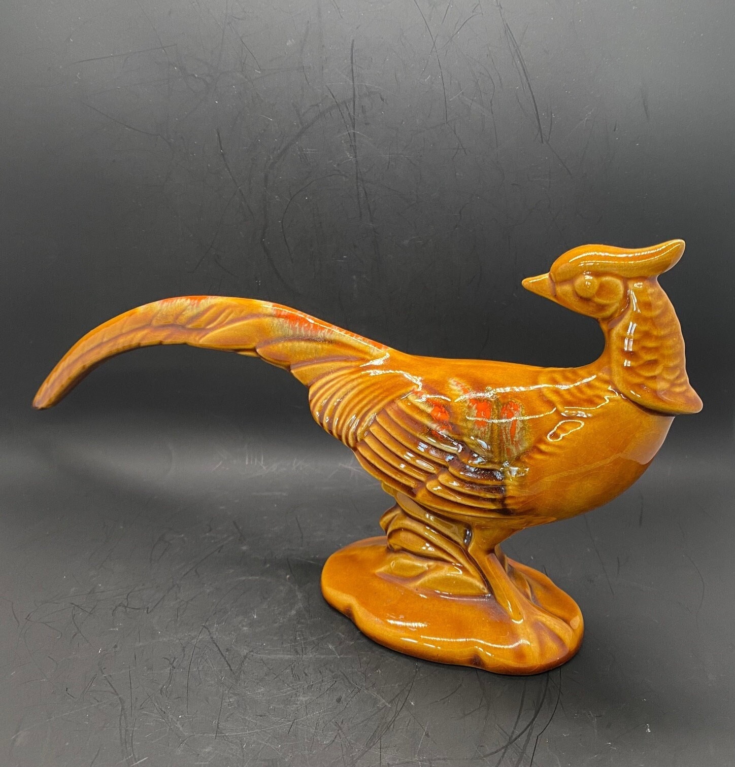 Mid Century Modern Vintage Ceramic Pheasant Deforest Pottery - Etsy