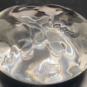 Vintage Orrefors Sweden Paperweight: Man and Woman Head Design - Etsy