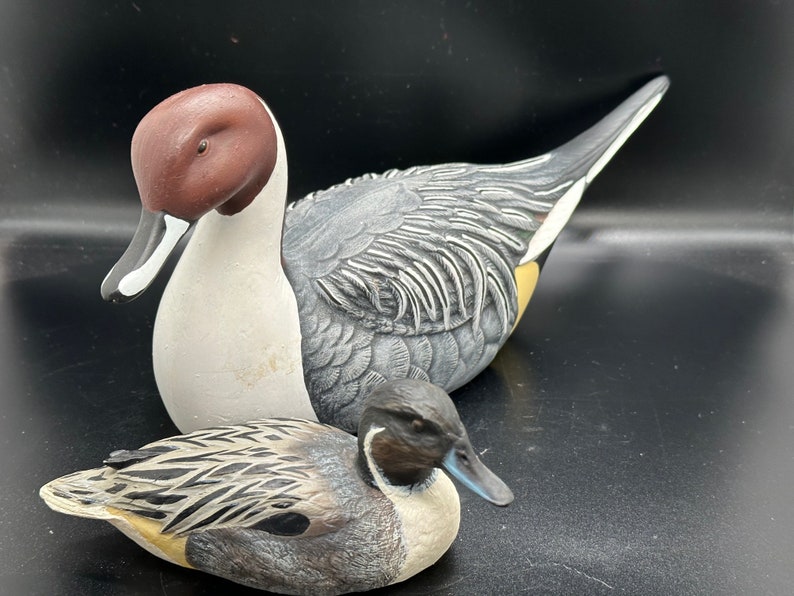 Vintage Ceramic Duck Painted Molds Mother Duck and Baby - Etsy