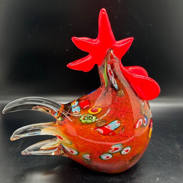Rooster Glass - Etsy