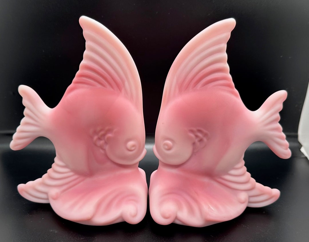 Art Deco Fenton Heisey Rosaline Angel Fish, Fish Sculpture, Fish ...