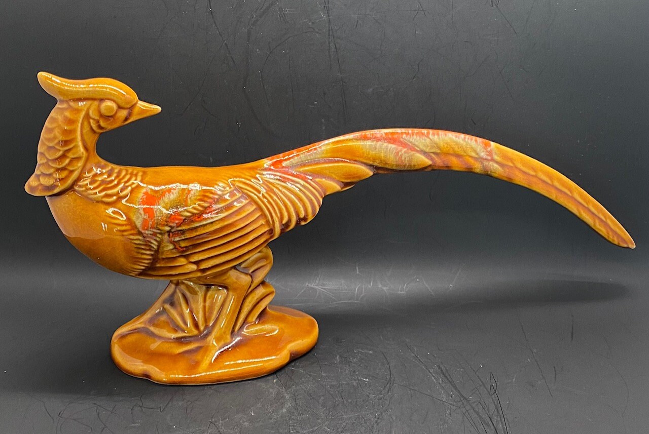 Mid Century Modern Vintage Ceramic Pheasant Deforest Pottery - Etsy