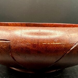 Hand Carved Wood Bowl With Fish Pattern, Rustic Vintage Decor, Fish ...