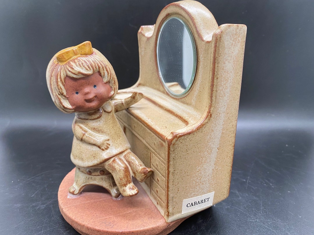 Vintage Girl at Vanity Music Box - Plays "cabaret" - UCTCI Japan - Etsy