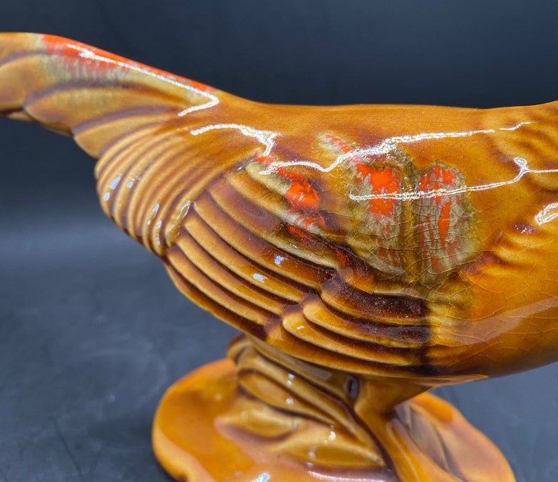 Mid Century Modern Vintage Ceramic Pheasant Deforest Pottery - Etsy