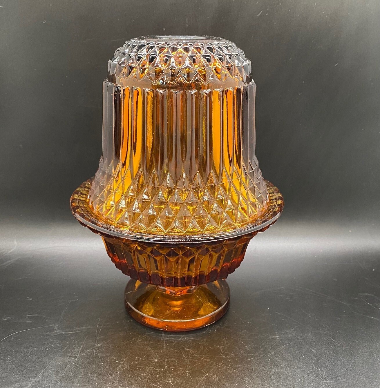 Fairy Light Fenton Diamond Cut
