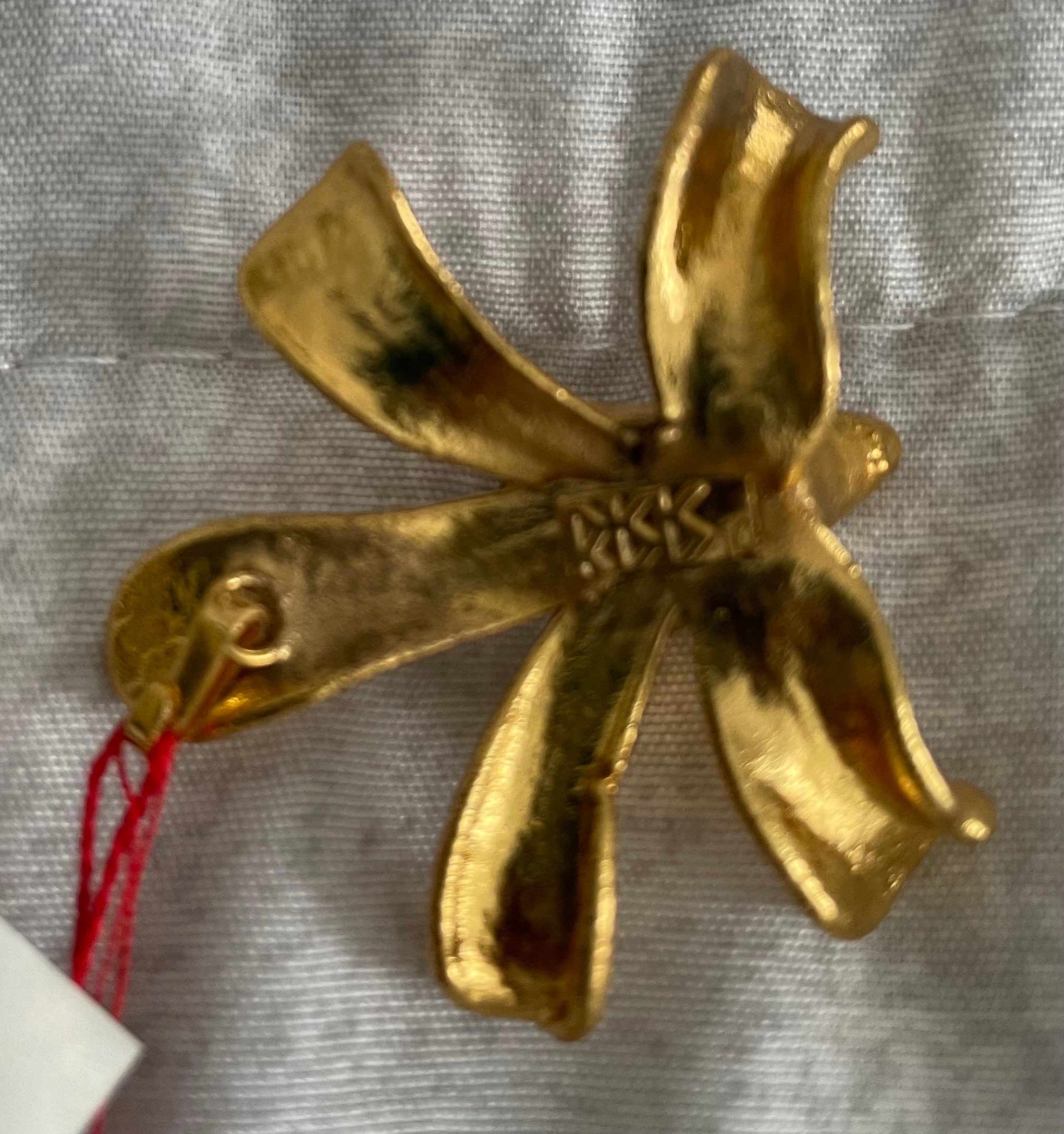 Vintage Risis Singapore Gold Plated Orchid Pendant Brooch - Etsy