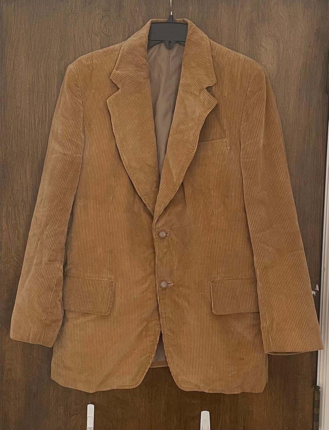Vintage Michael Scott Men’s Corduroy Mustard Tan Lined Blazer, Size R40 ...