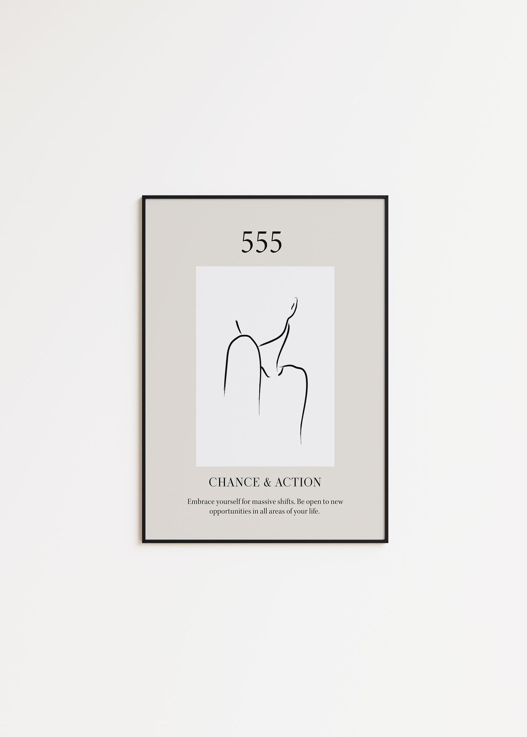 Angel Number Walll Art, Spiritual Wall Art, Angel Number 555, Boho Wall ...