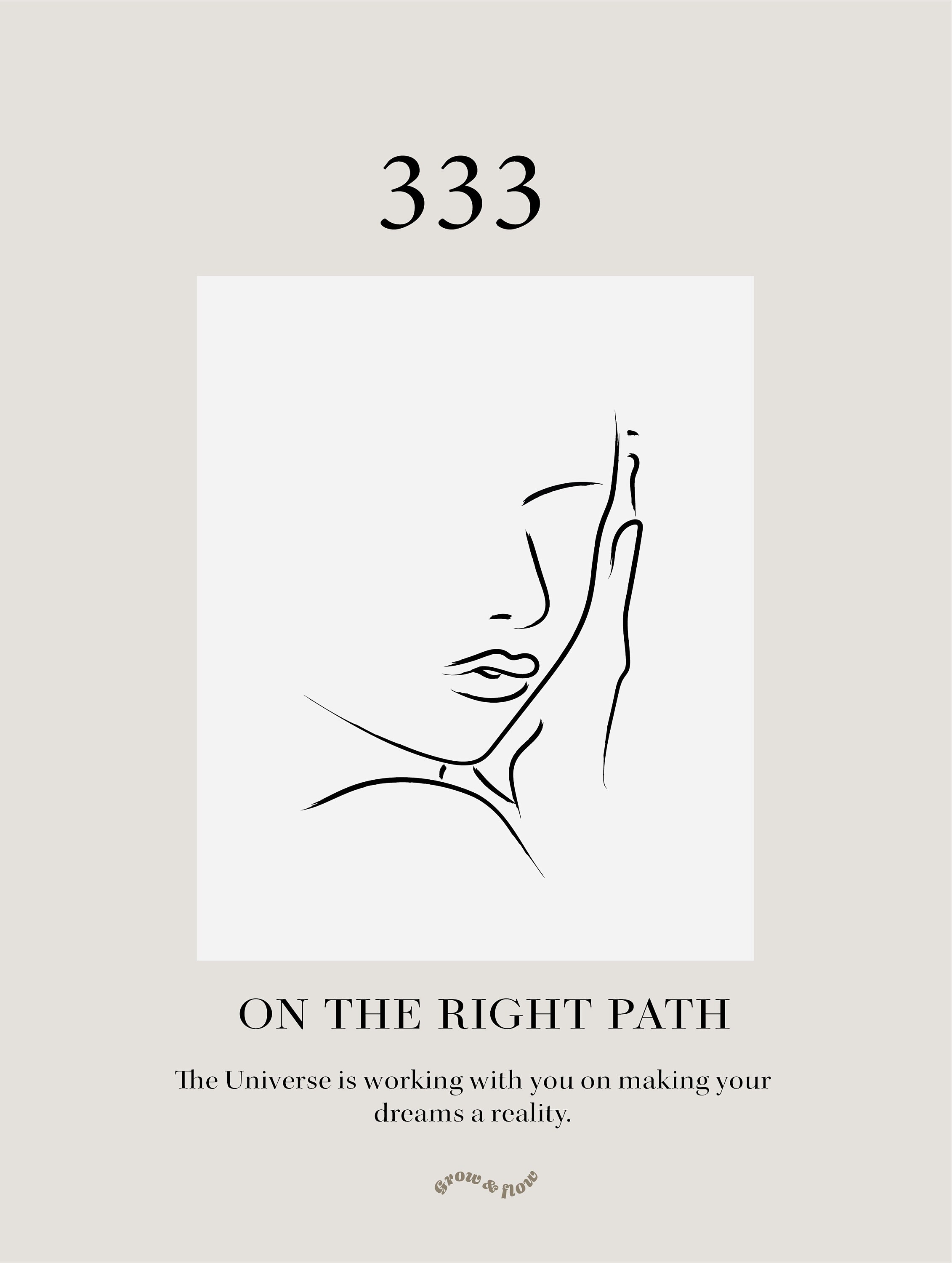 Angel Number 333, Angel Number Wall Art, Spiritual Wall Poster, Boho ...