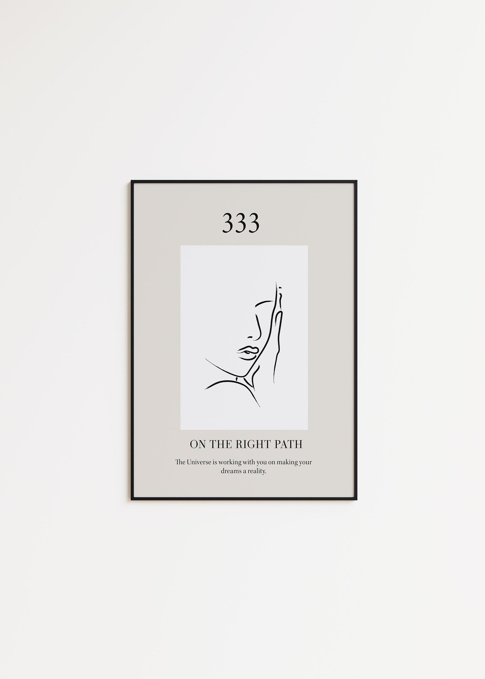 Angel Number 333, Angel Number Wall Art, Spiritual Wall Poster, Boho ...