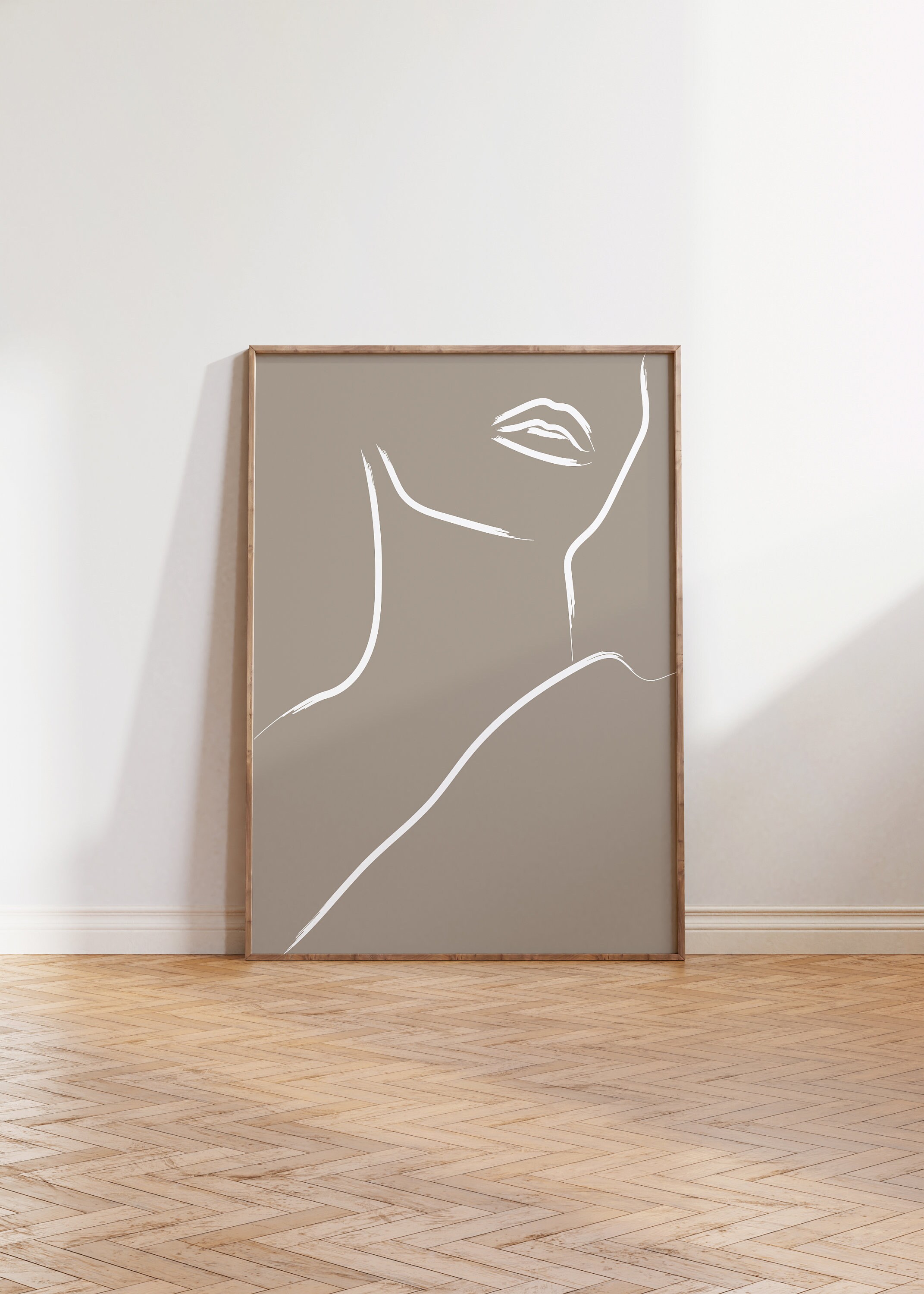 One Line Face Wall Art, One Line Art Print, Minimal One Line Wall Art ...