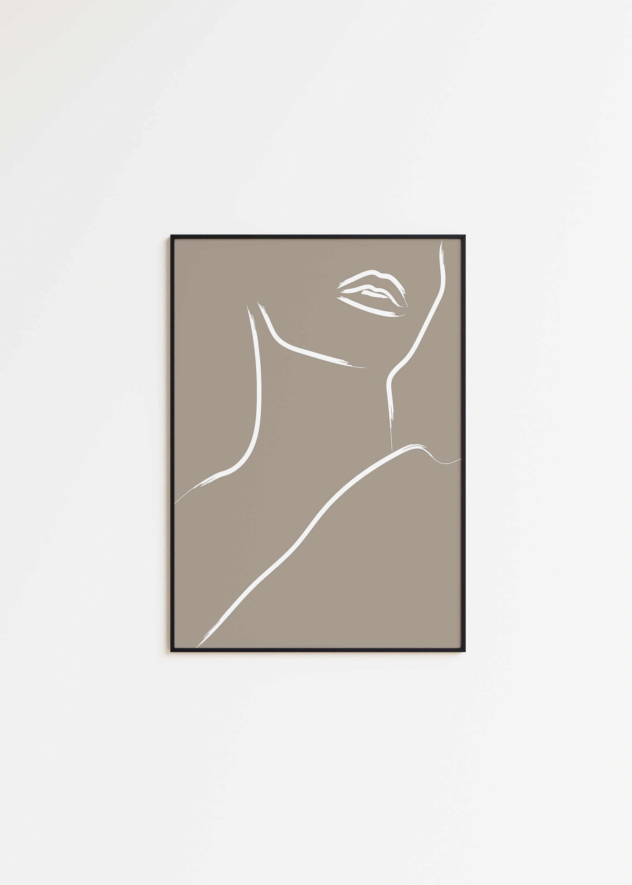 One Line Face Wall Art, One Line Art Print, Minimal One Line Wall Art ...