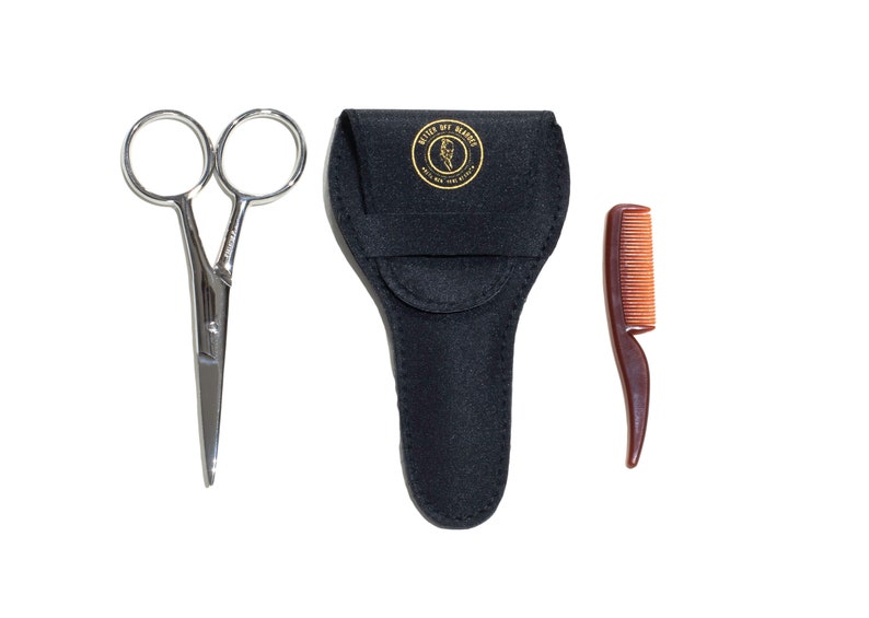 Mustache Scissors for Men for Precise Facial Hair Trimming - Perfect ...