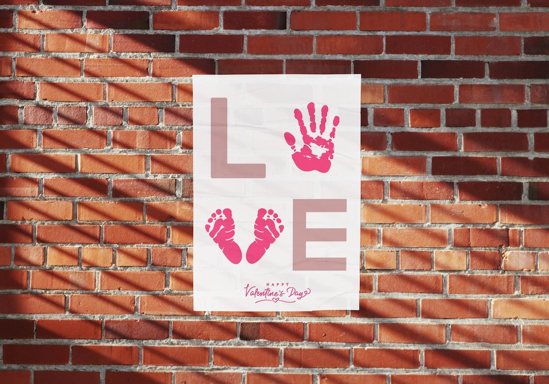 Love Handprint Craft - Etsy