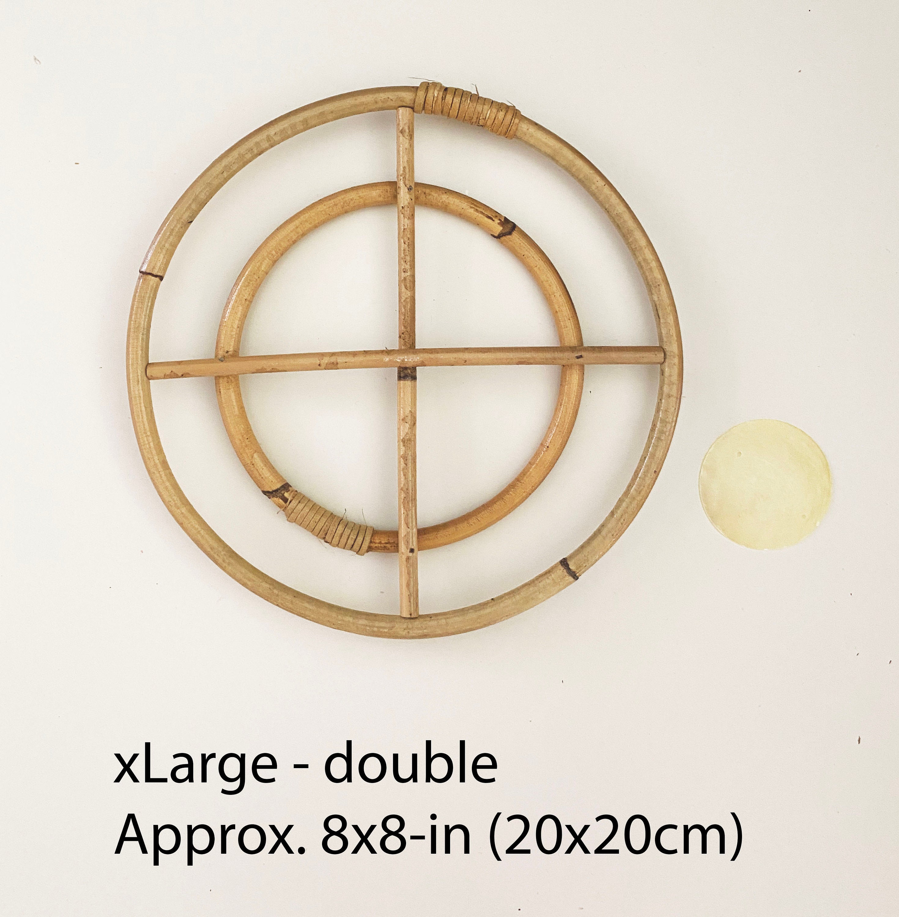 Rattan Rings for Windchime. DIY Your Own Capiz Windchimes With - Etsy