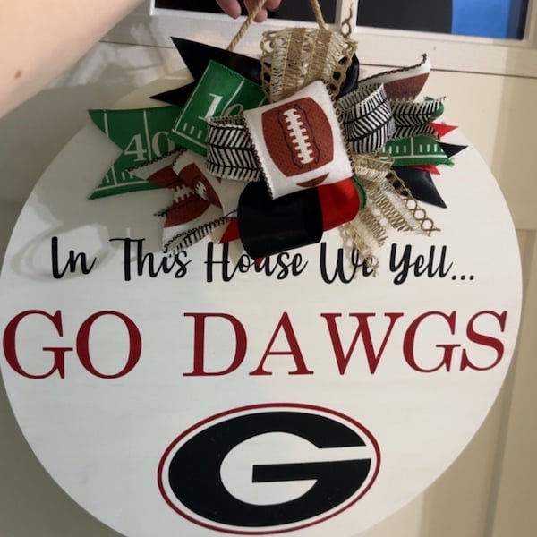 Football Door Hanger - Etsy