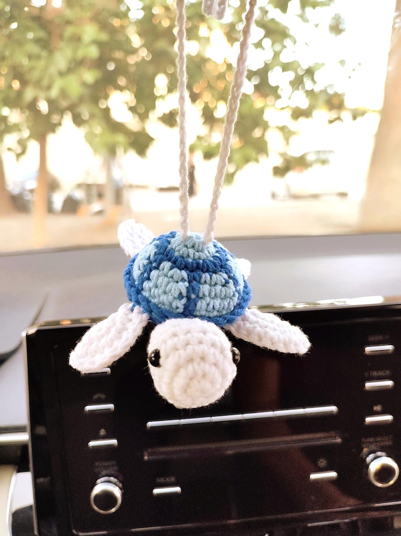 Pink Sea Turtle Car Hang, Girl Car Dash Accessories Animals - Etsy