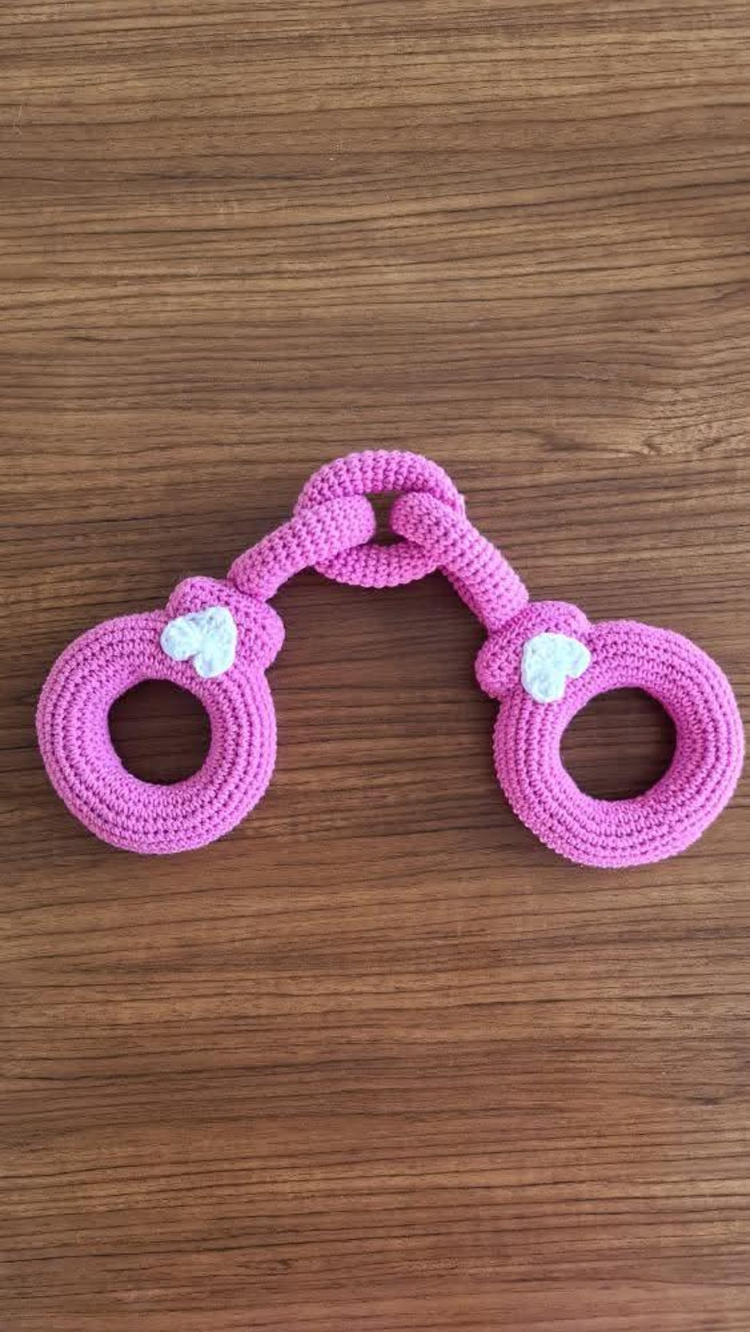 Pink Plush Fun Handcuff Emote, Sheisty Funny, Wicked Valentine Funny ...