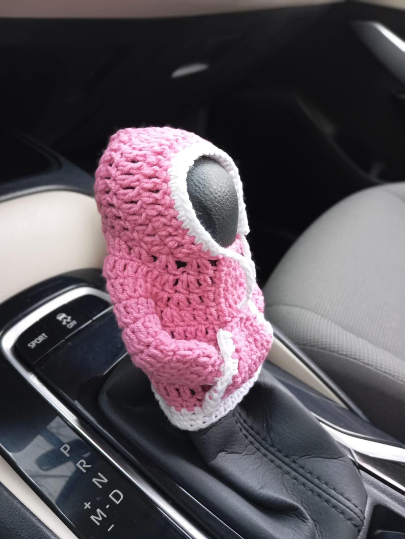 Pink Shifter Hoodie: Crochet Gear Shift Knob Cover - Etsy
