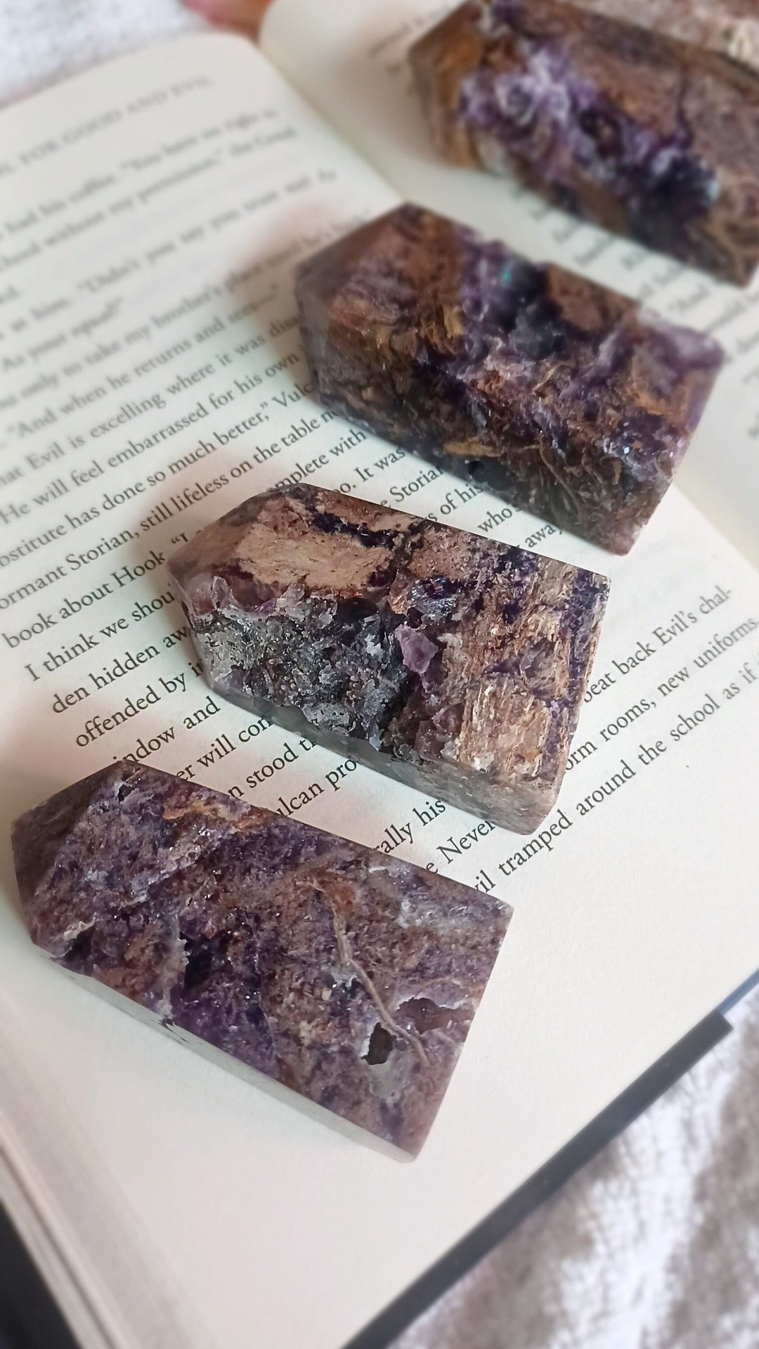 Fluorite in Sphalerite Small Tower Fluorite Root Points - Etsy