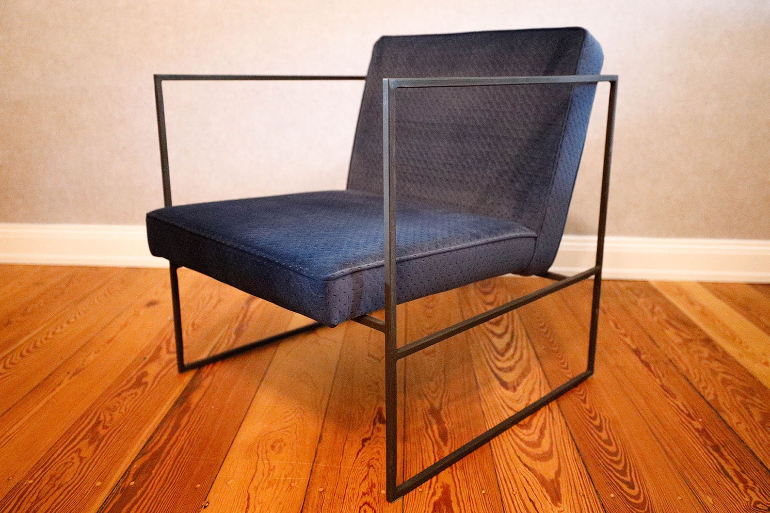 Lounge Chair Dark Blue - Etsy