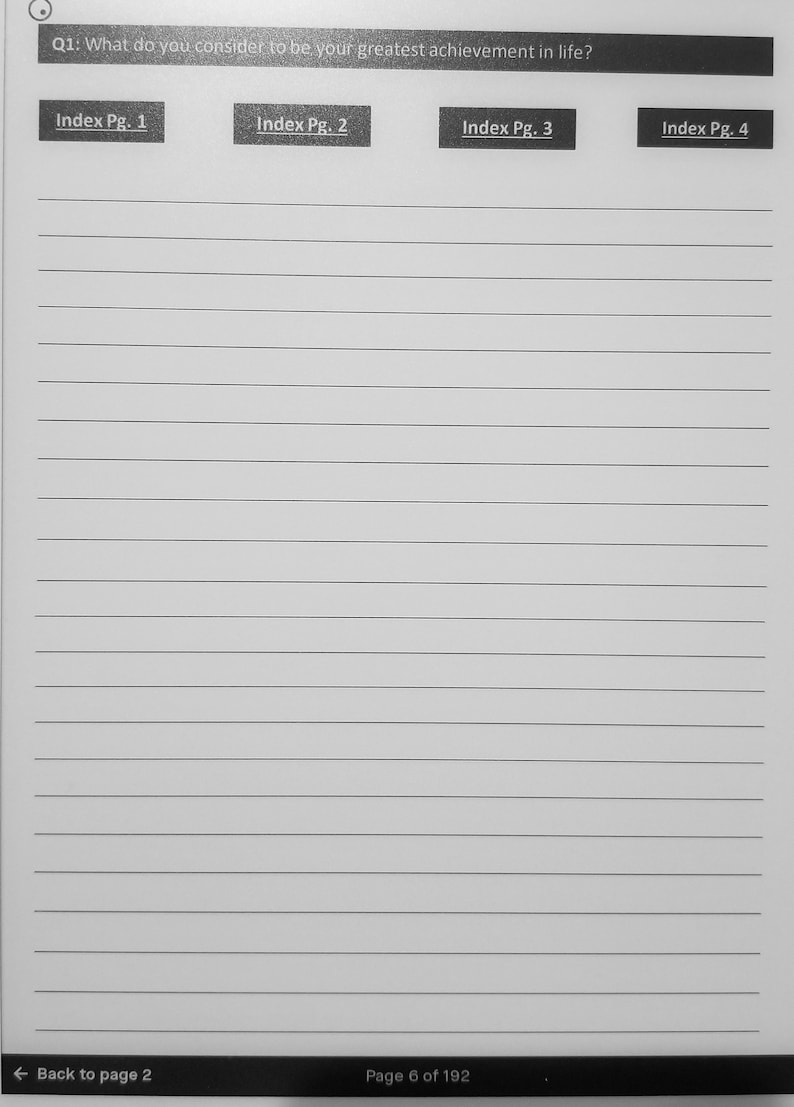 My Life, My Story PDF Template for Remarkable - Etsy