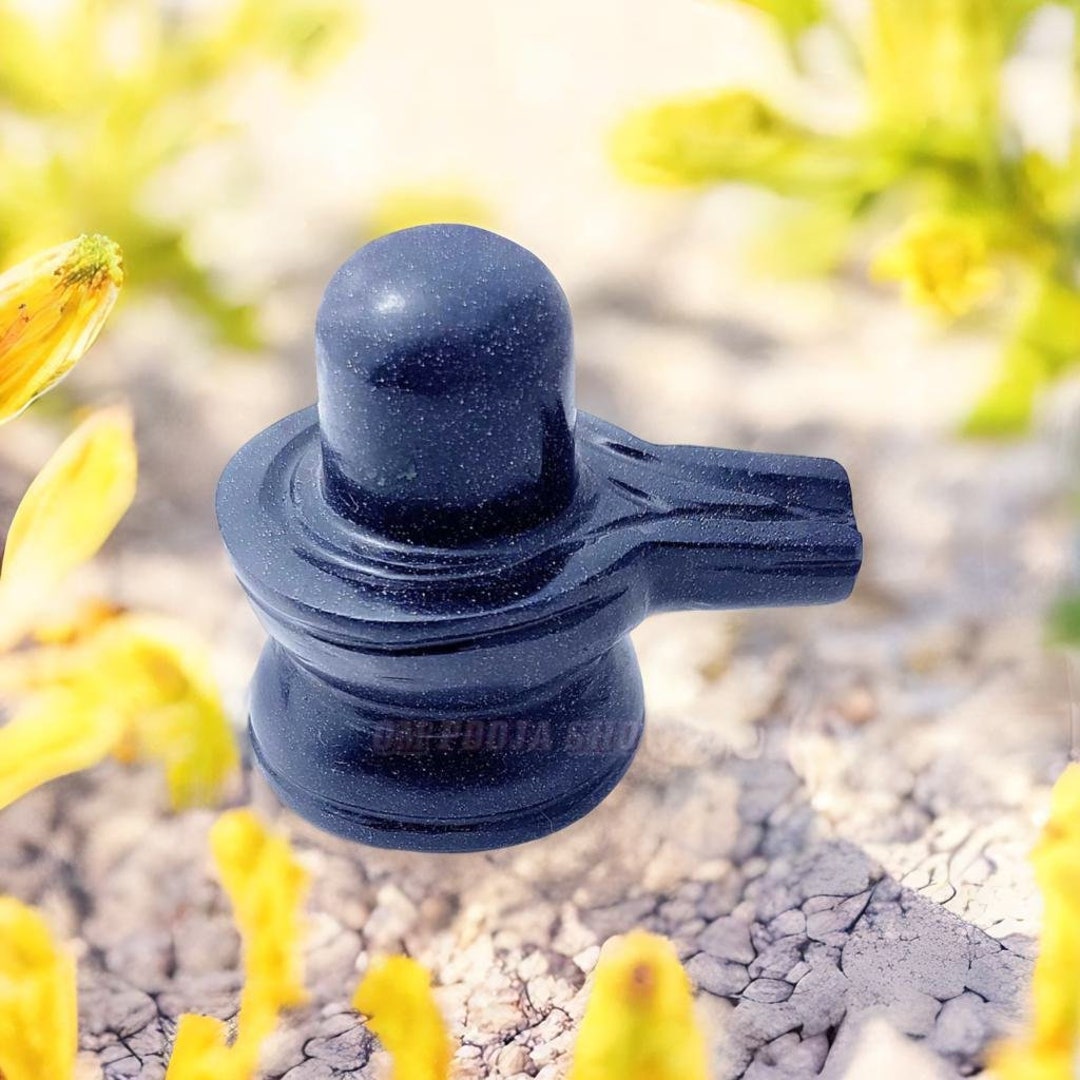Blue Sunstone Shivling Lord Shankar Statue Natural Gemstone Blue Color ...