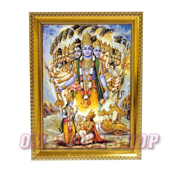 Vishvarupam of Lord Vishnu Photo Frame Personalized Gift for - Etsy