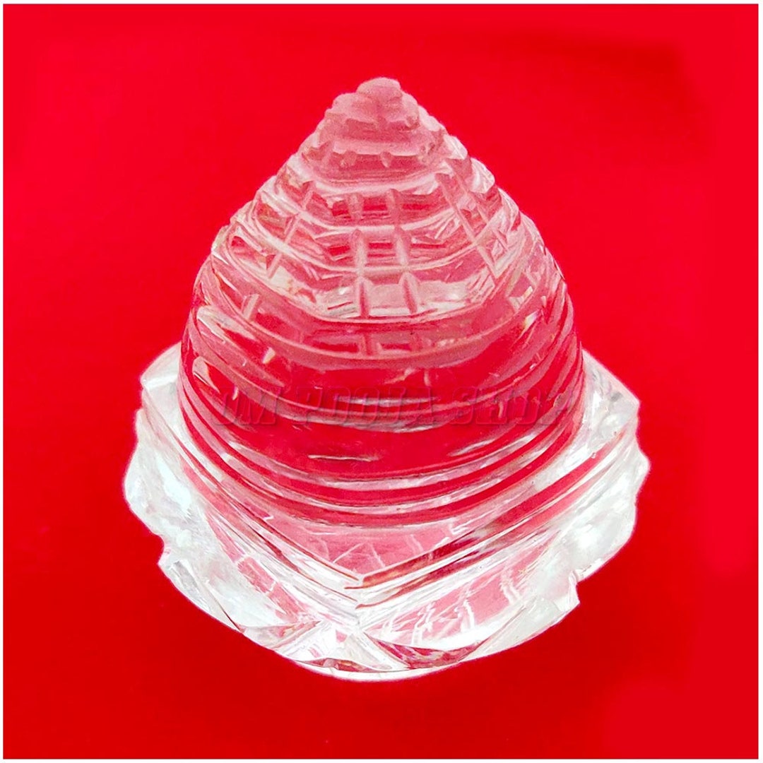 Crystal Shree Yantra, Lakshmi Shri Yantra, Gemstone Pyramid Yantra ...