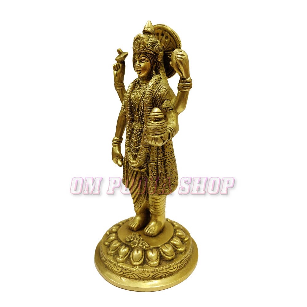 Lord Dhanvantari Brass Idol Indian God Statue Vishnu Idol Hindu God ...