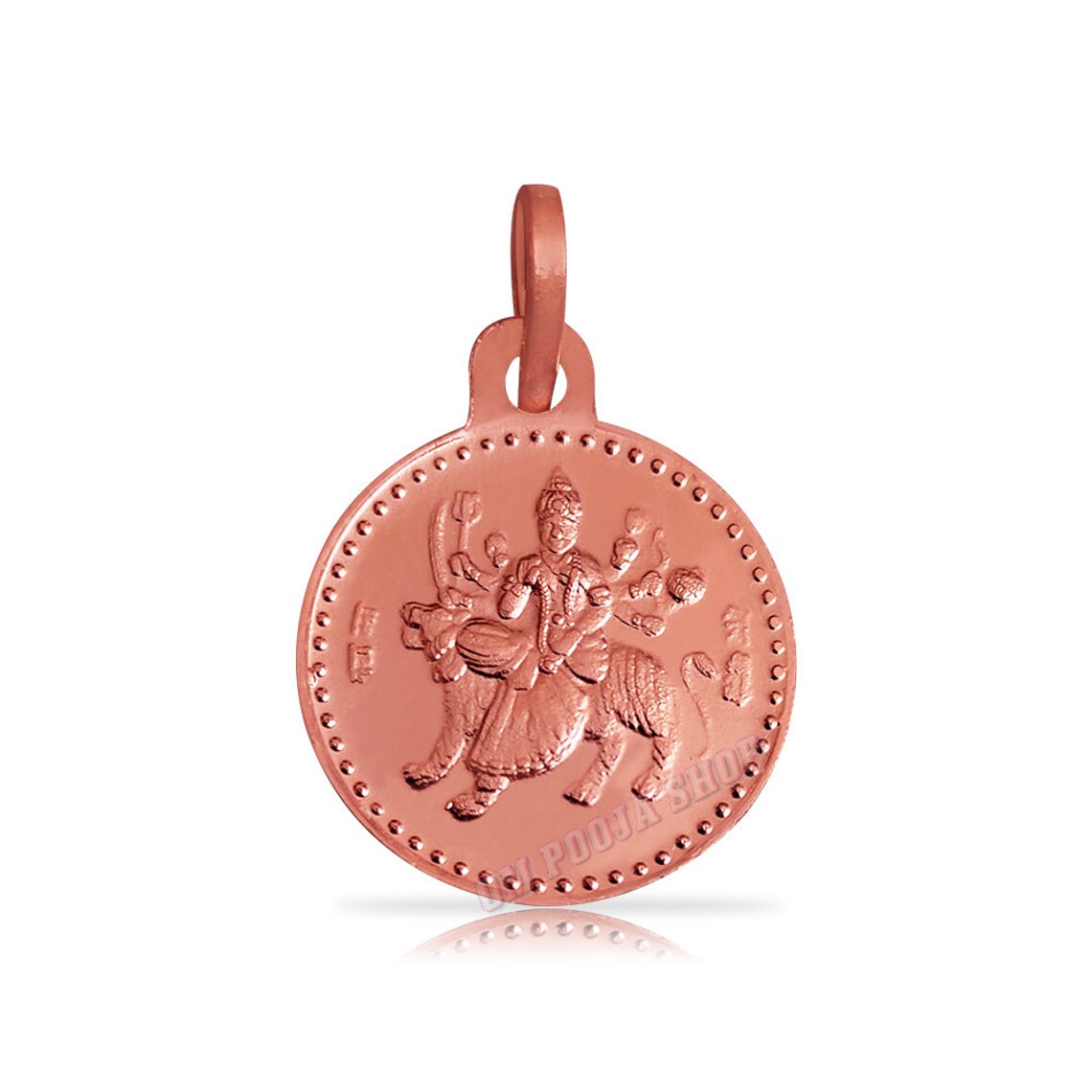 Maa Vaishno Devi Locket in Copper Mata Sherawali Durga Mata Yantar ...