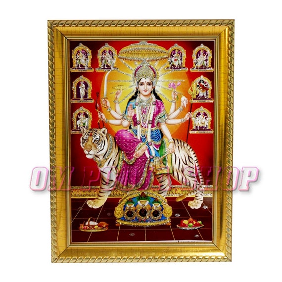 Durga Mata in Photo Frame Personalized Gift for Hindu Friends - Etsy