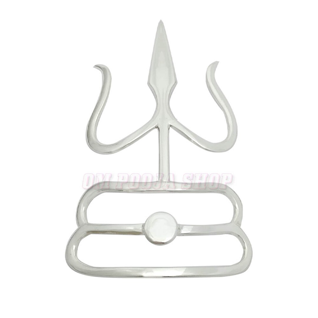Trishul Tripund in Pure Silver Hindu Idol Lord Shiva Trident/trishul - Etsy
