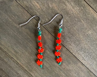 Beaded Earrings - Etsy