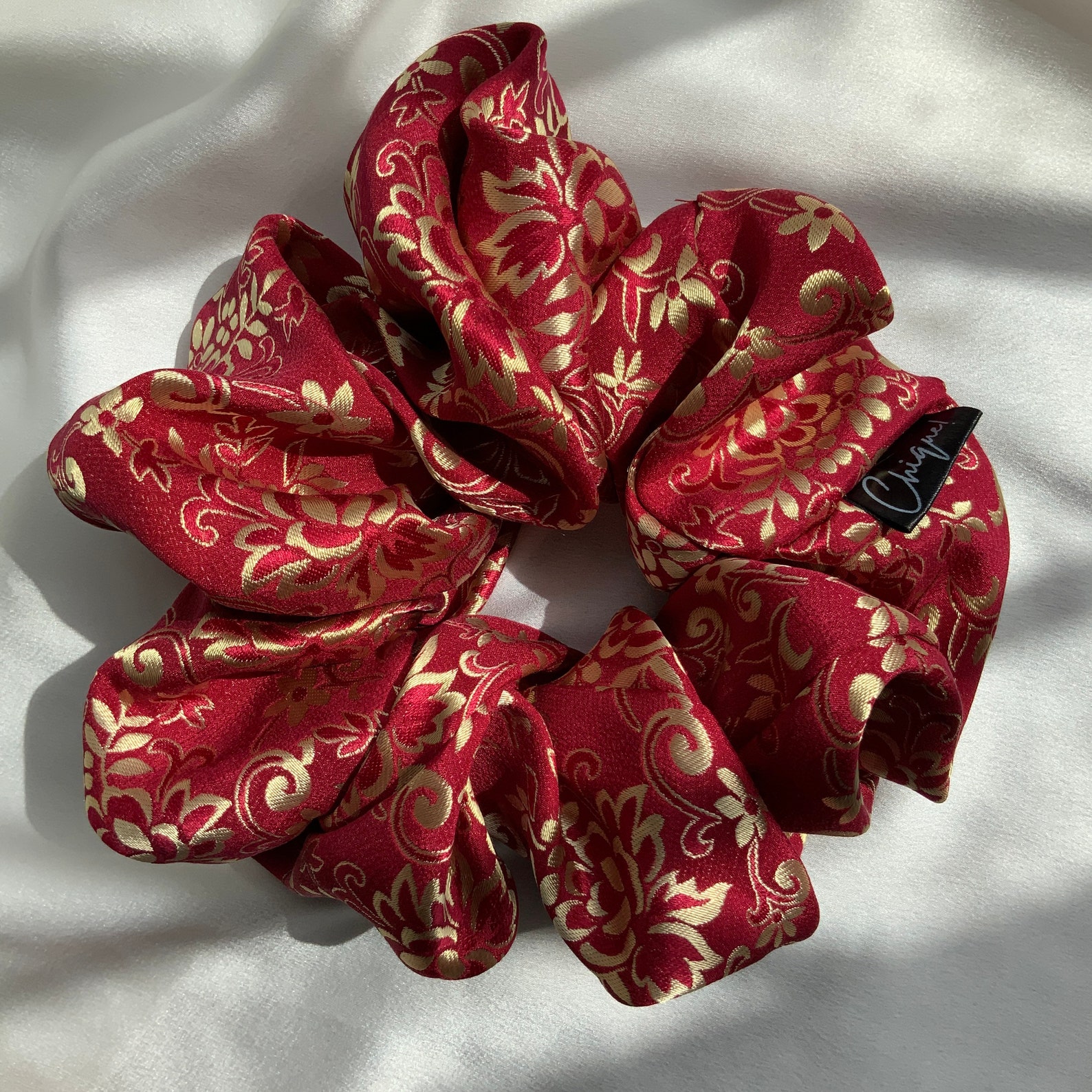 Oversized Satin Scrunchie Traditional Patterned - Etsy