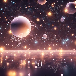 Nebula Backdrop Photoshop Composite Stars and Planets Studio Decor ...