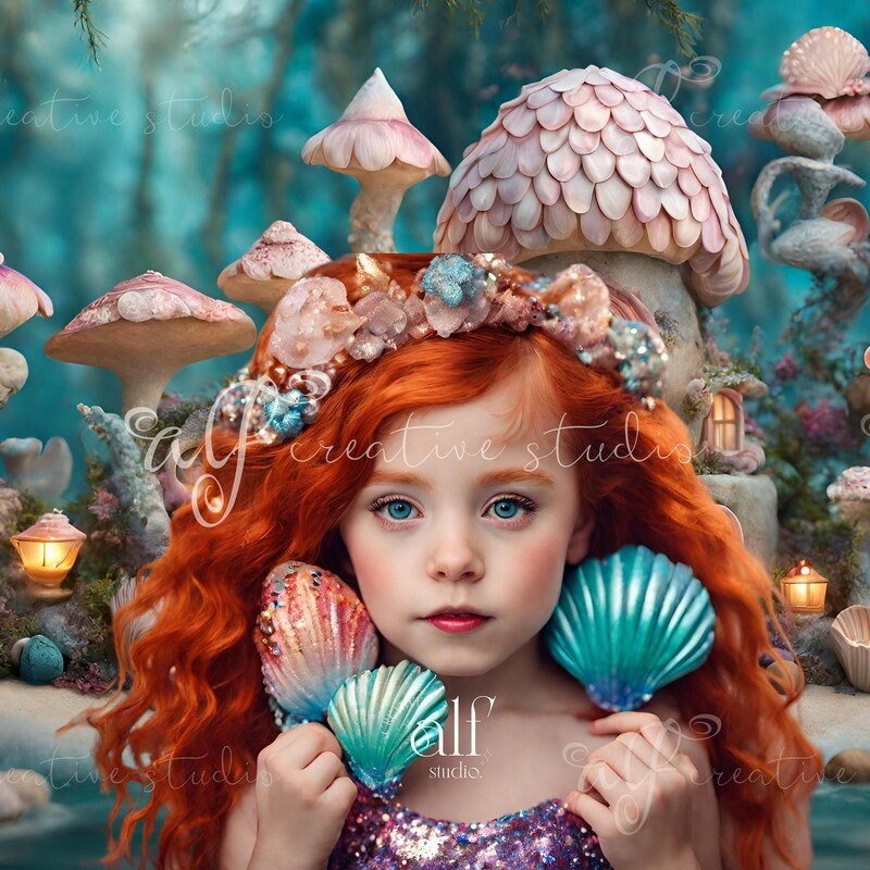 Digital Mermaid - Etsy