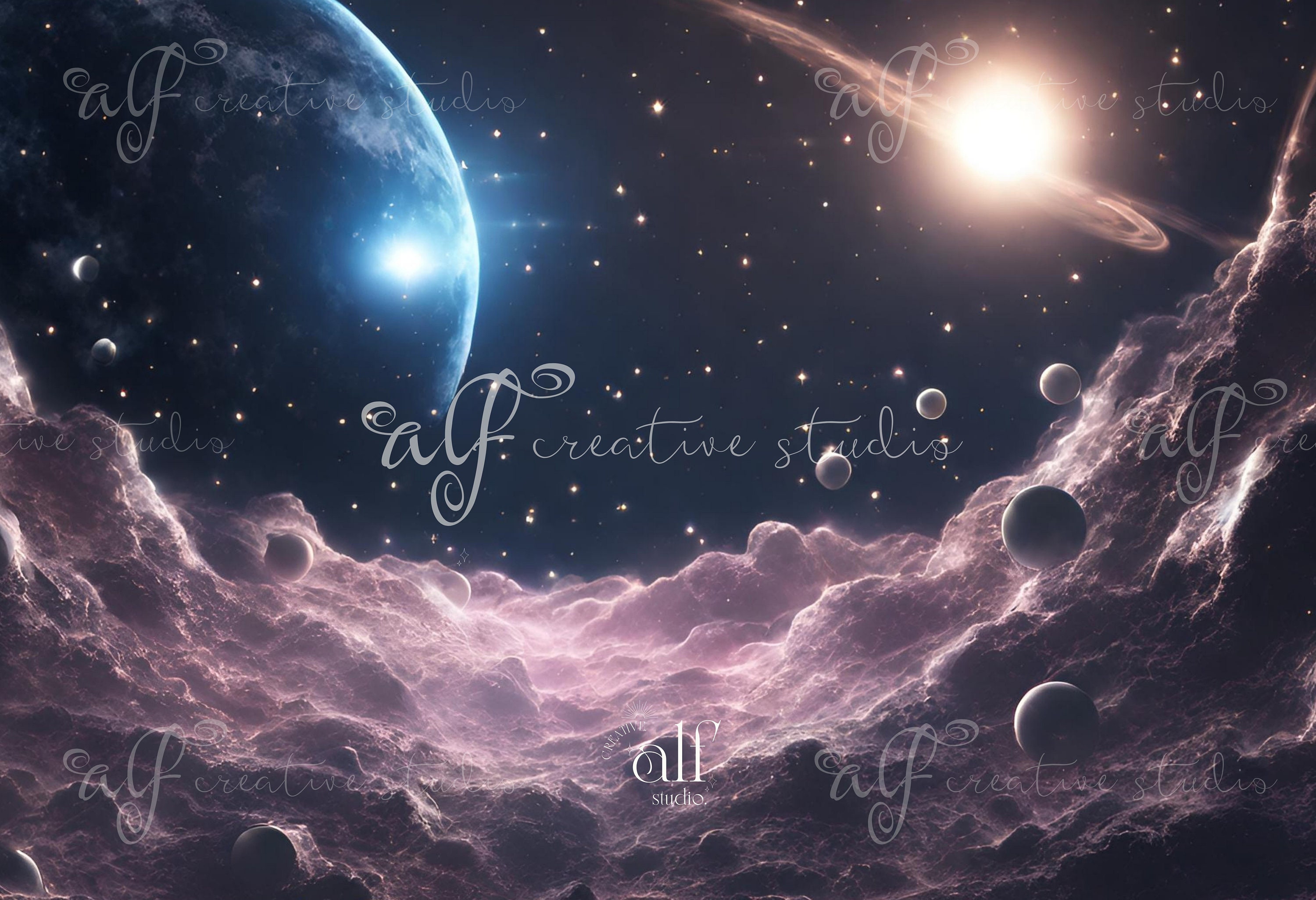 Space Adventure Background Outer Space Studio Overlays Space Digital ...