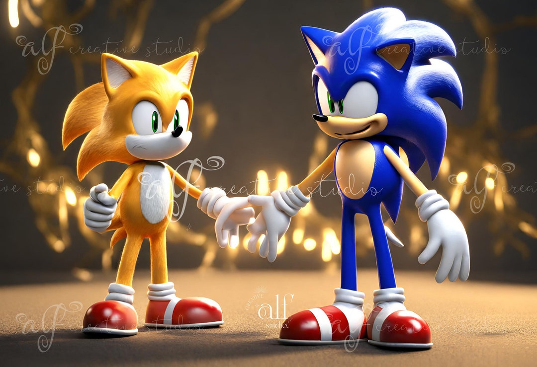 Sonic and Tails Friendship Photo Editing Sonic and Tails Studio Props ...