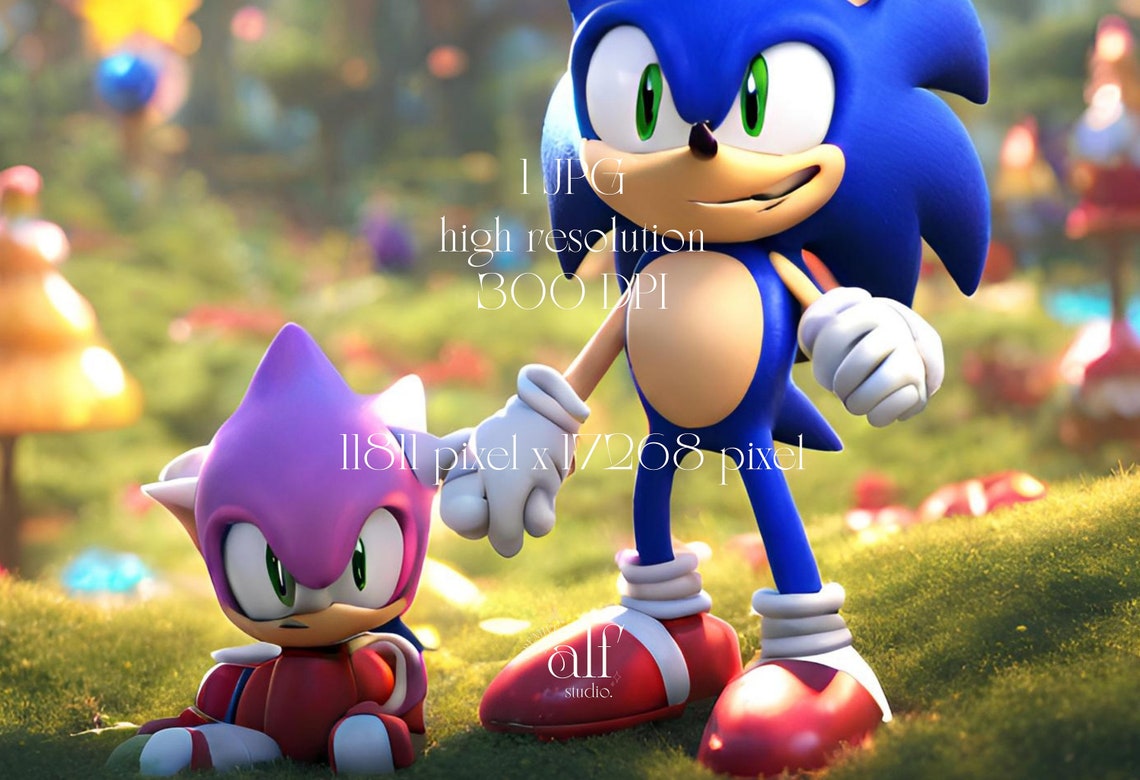 Sonic Digital Background Sonic Composite Sonic Digital Wallpaper Sonic ...