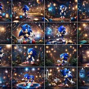50 Sonic Digital Backdrops: Adventure Studio Decor (digital Download ...