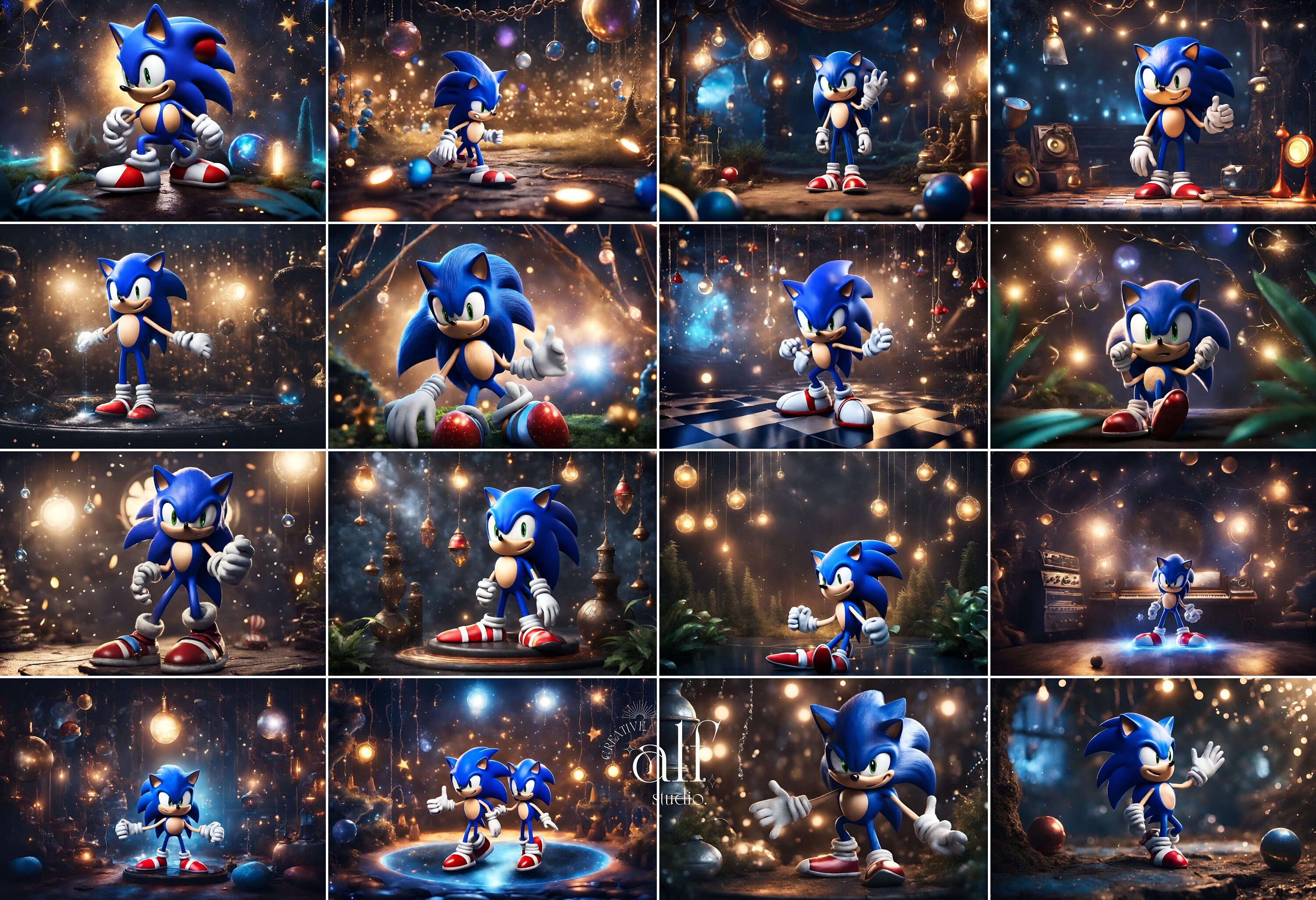 50 Sonic Digital Backdrops: Adventure Studio Decor (digital Download ...