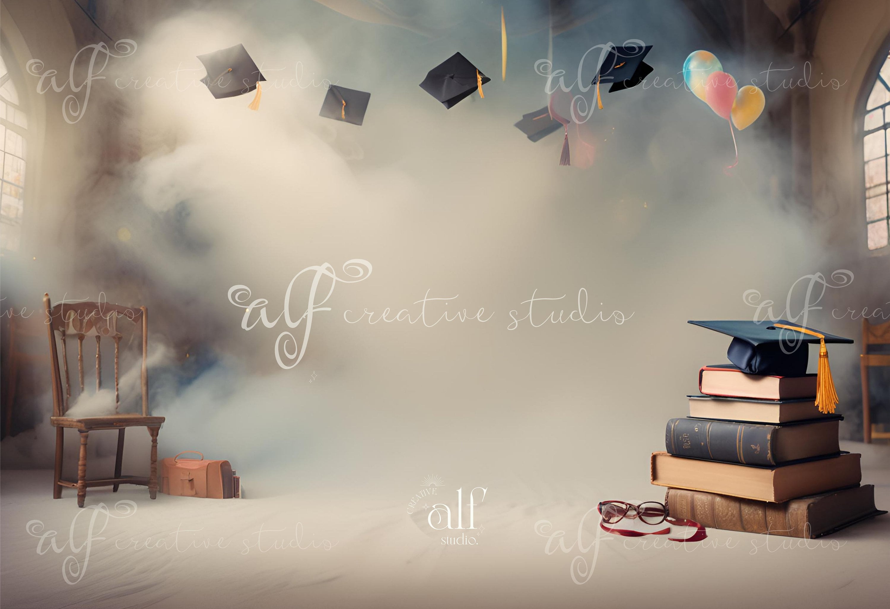 Gradution Background Graduation Photoshoot Overlays Graduation Hats ...