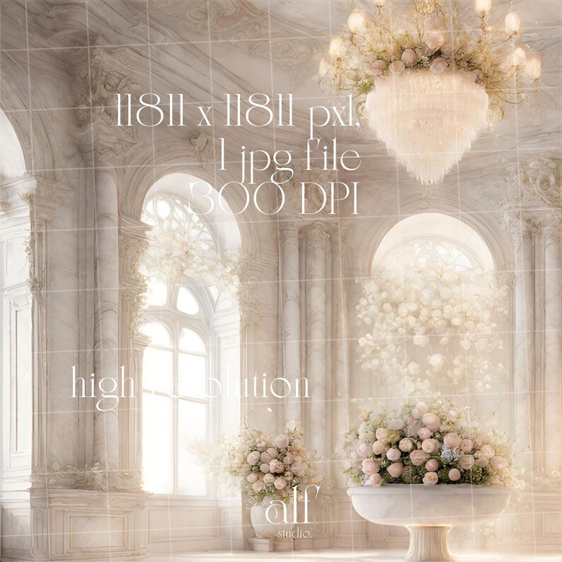 Luxurious Marble Backdrop Refined White Interior Decor Opulent White ...